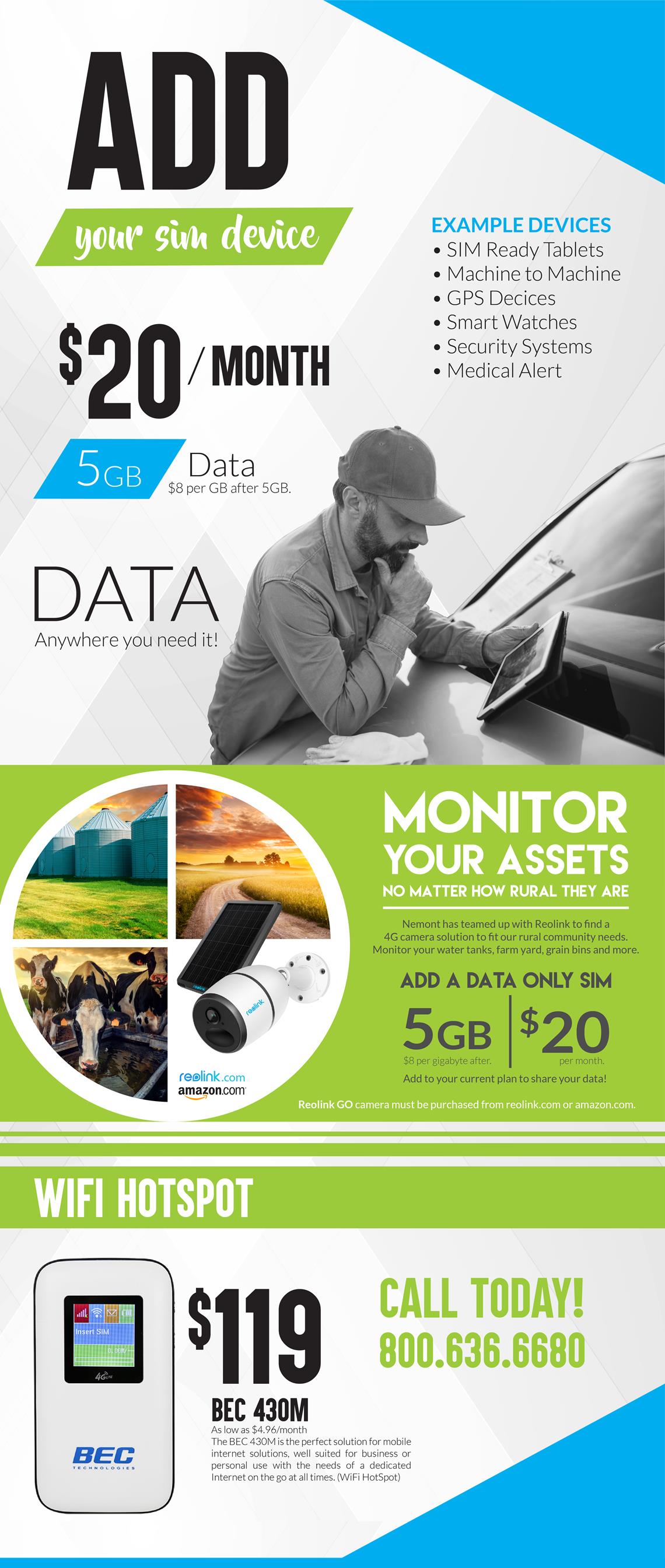 Wireless Data Sim Plan | Nemont Telecommunications Wireless Data Sim Plan | Nemont Telecommunications